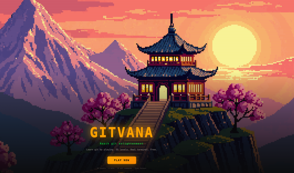 Gitvana — Learn git by playing | Free browser game